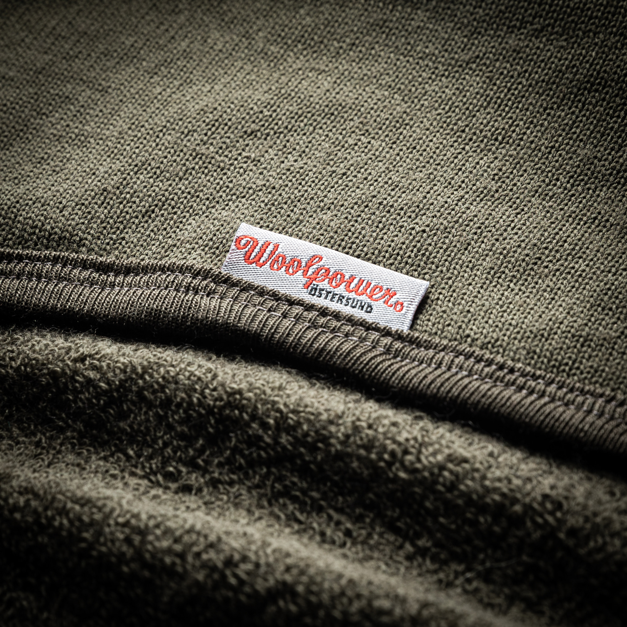 Woolpower Crewneck 200 in Pine Green