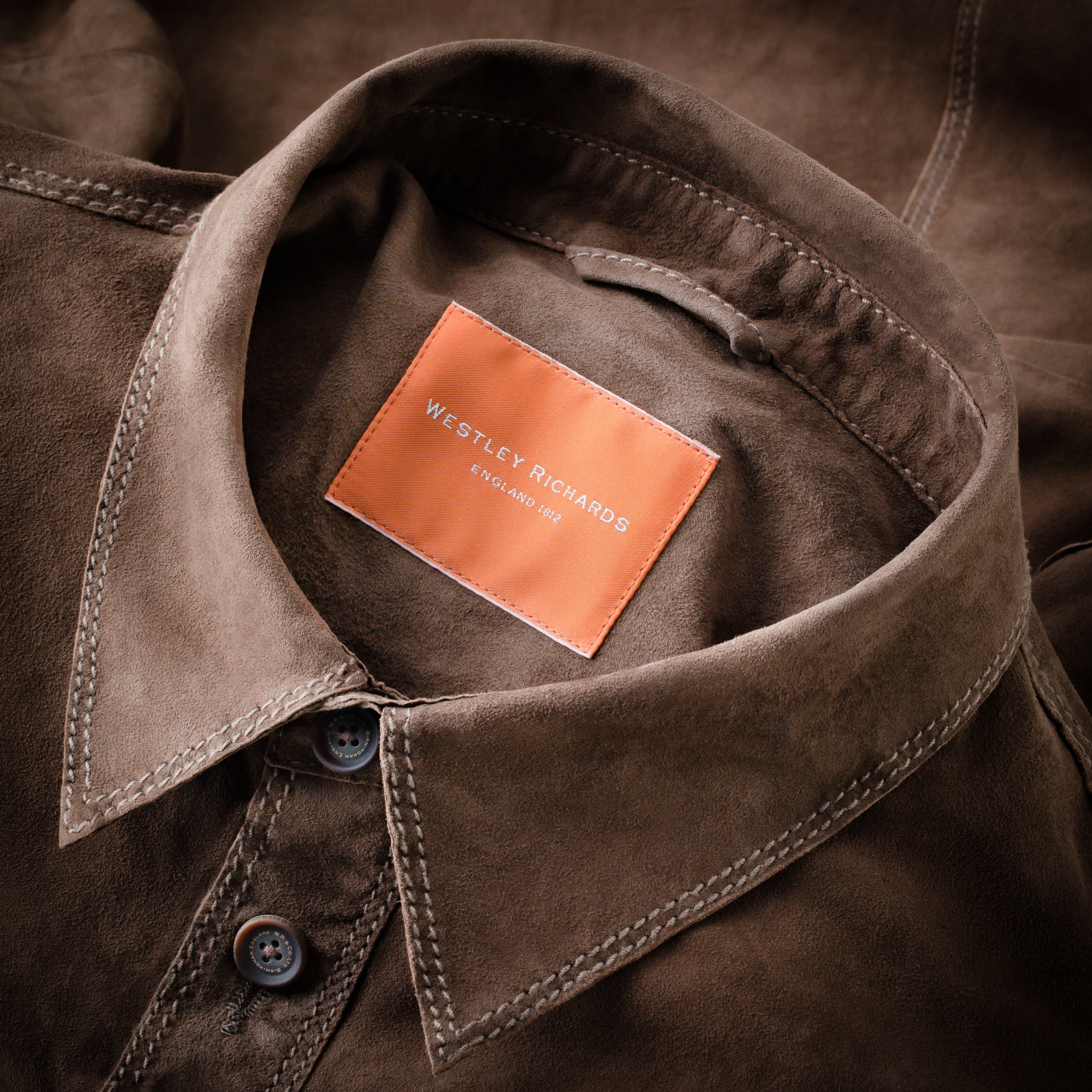 Westley Richards Dinesen Suede Shirt Jacket