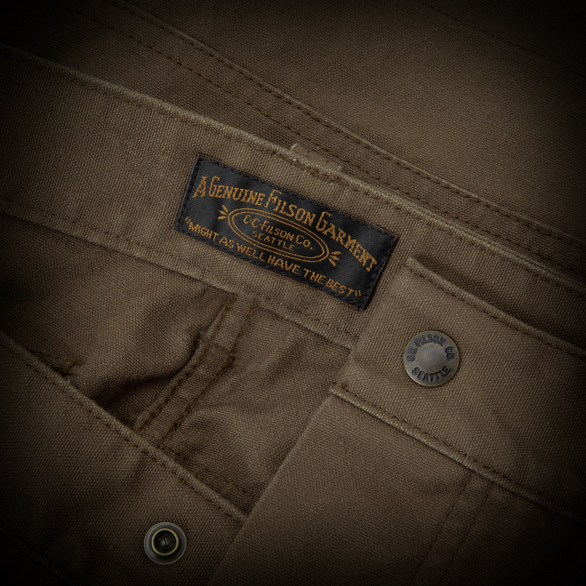 Filson Dry Tin Shorts in Marsh Olive