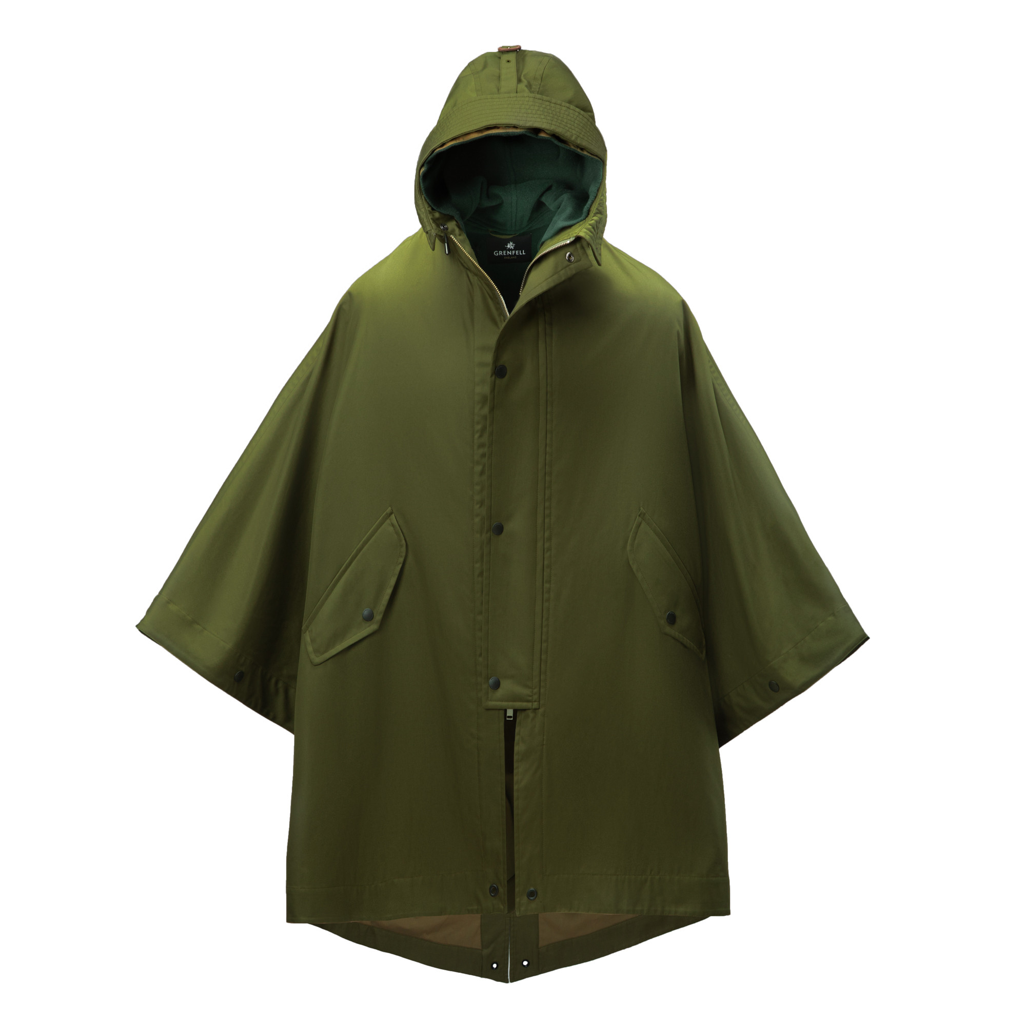 Grenfell Men's Cape with Liner in Green