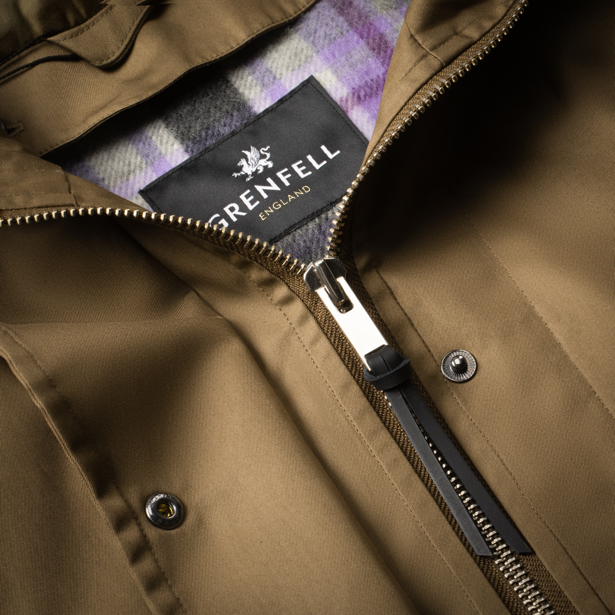 Grenfell Men's Cape with Liner in Drab