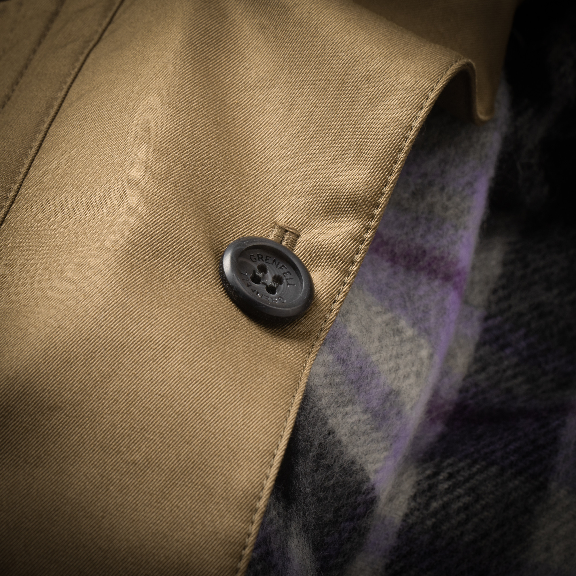 Grenfell Men's Cape with Liner in Drab