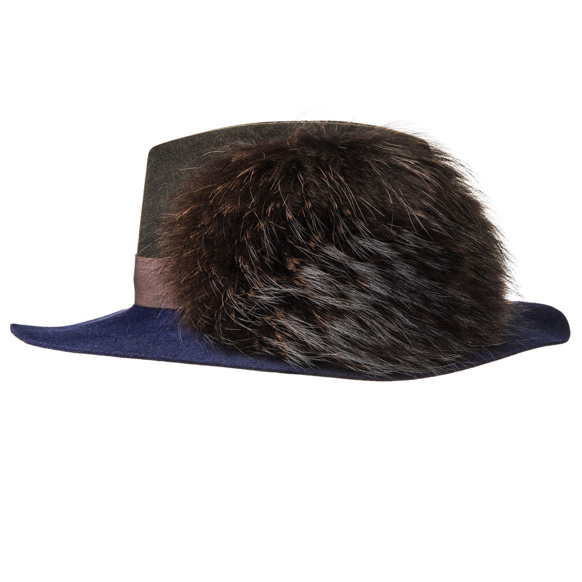 Inverni - Ladies Florence Hat - Brown/Navy