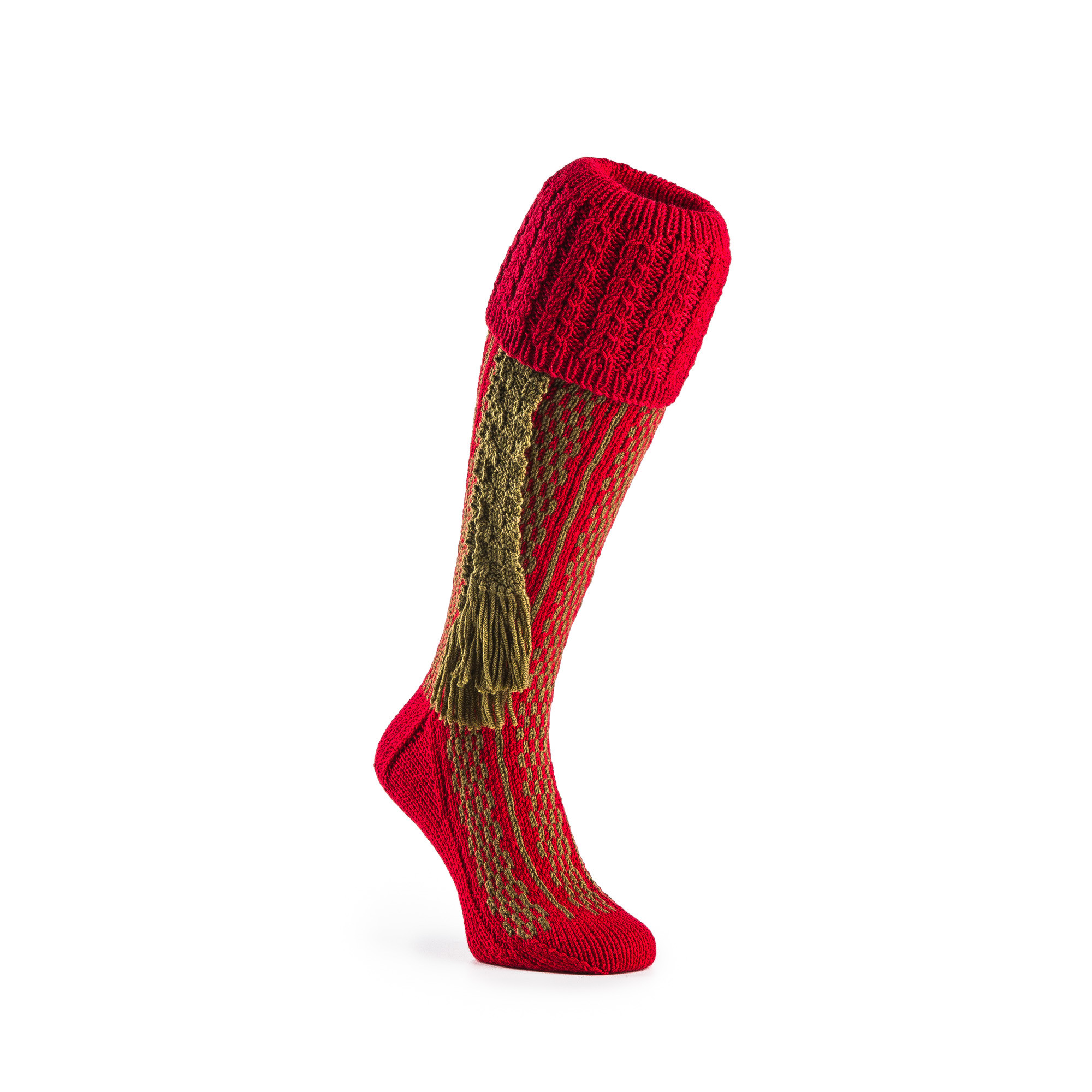 Westley Richards Haddeo Shooting Sock - Ruby Red