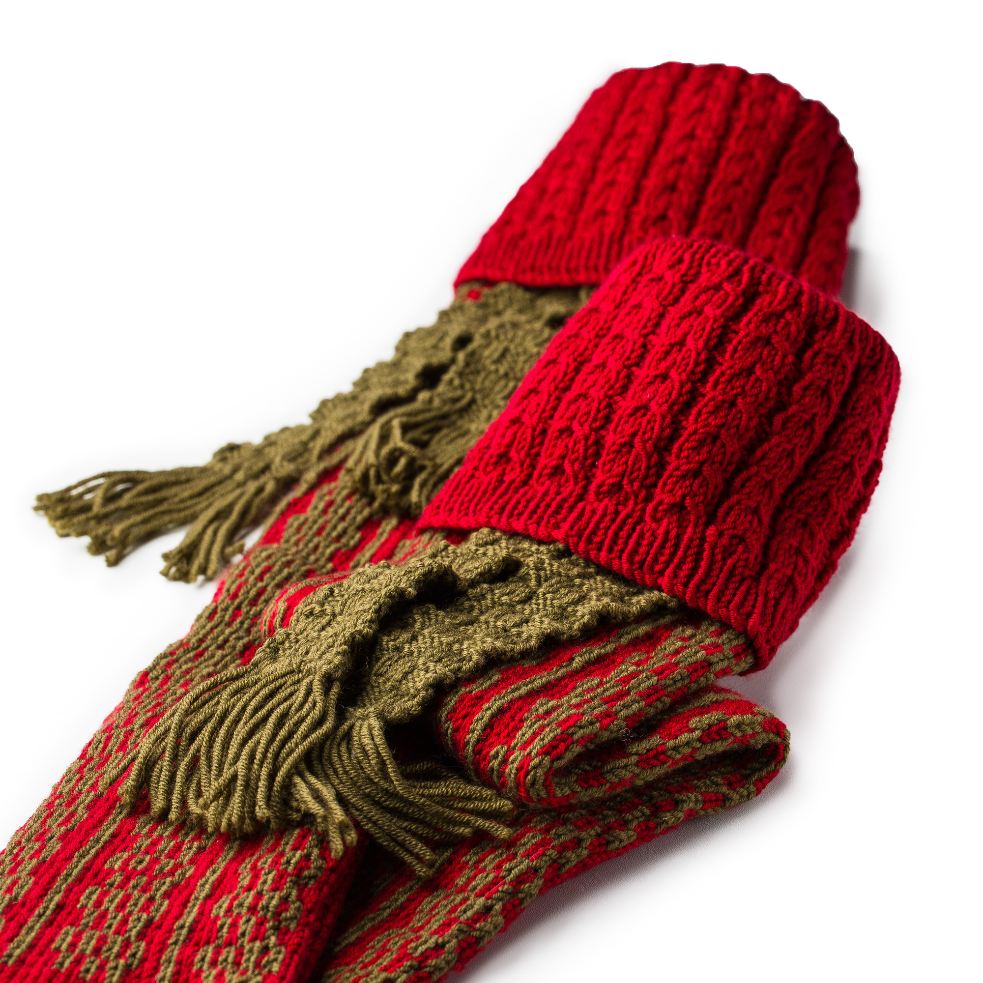 Westley Richards Haddeo Shooting Sock - Ruby Red