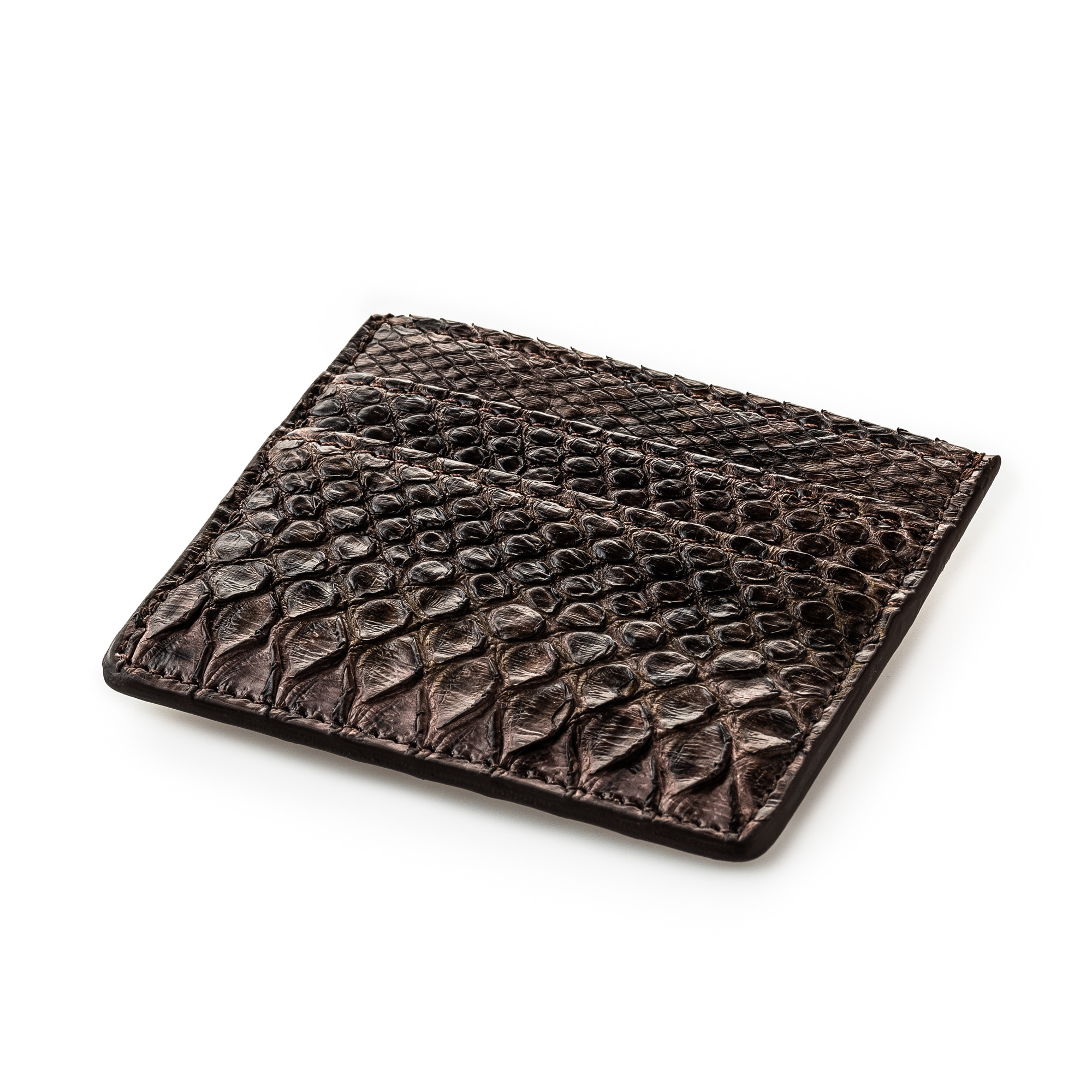 Post & Co Python Card Holder Wallet in Tundra