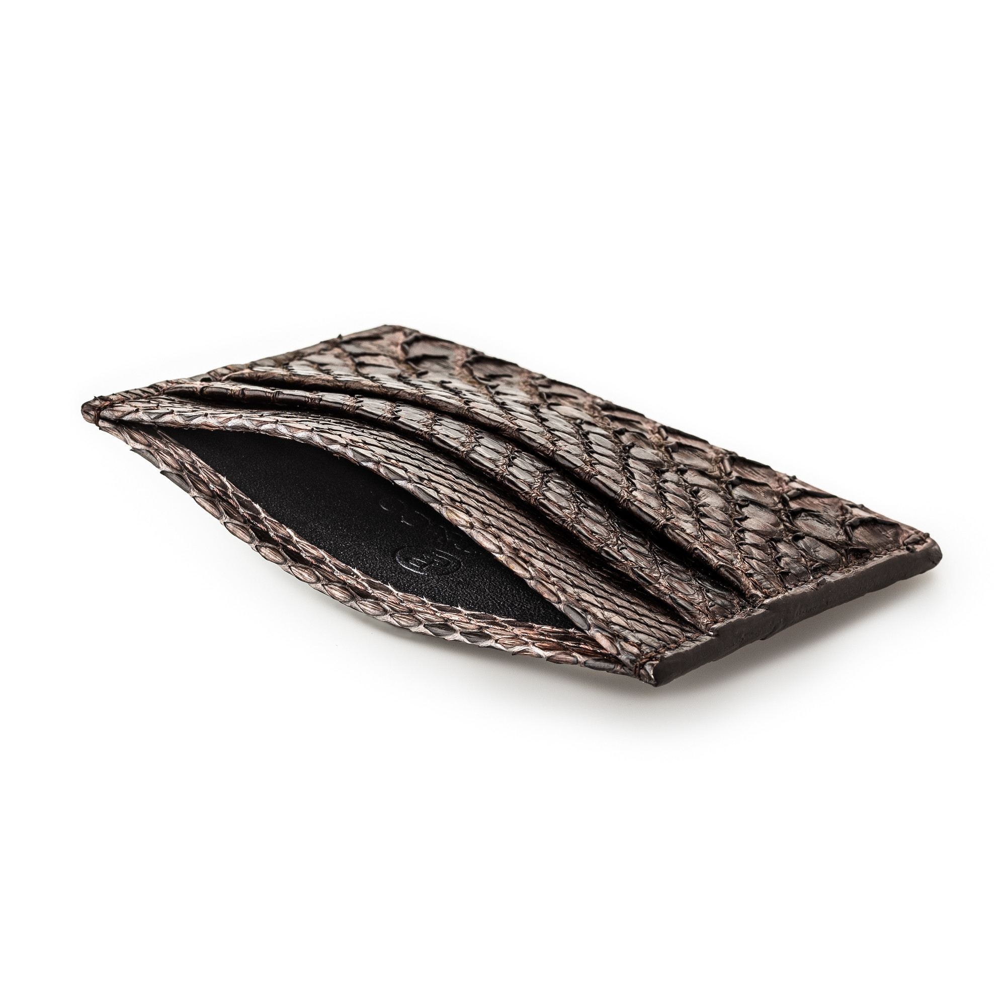 Post & Co Python Card Holder Wallet in Tundra