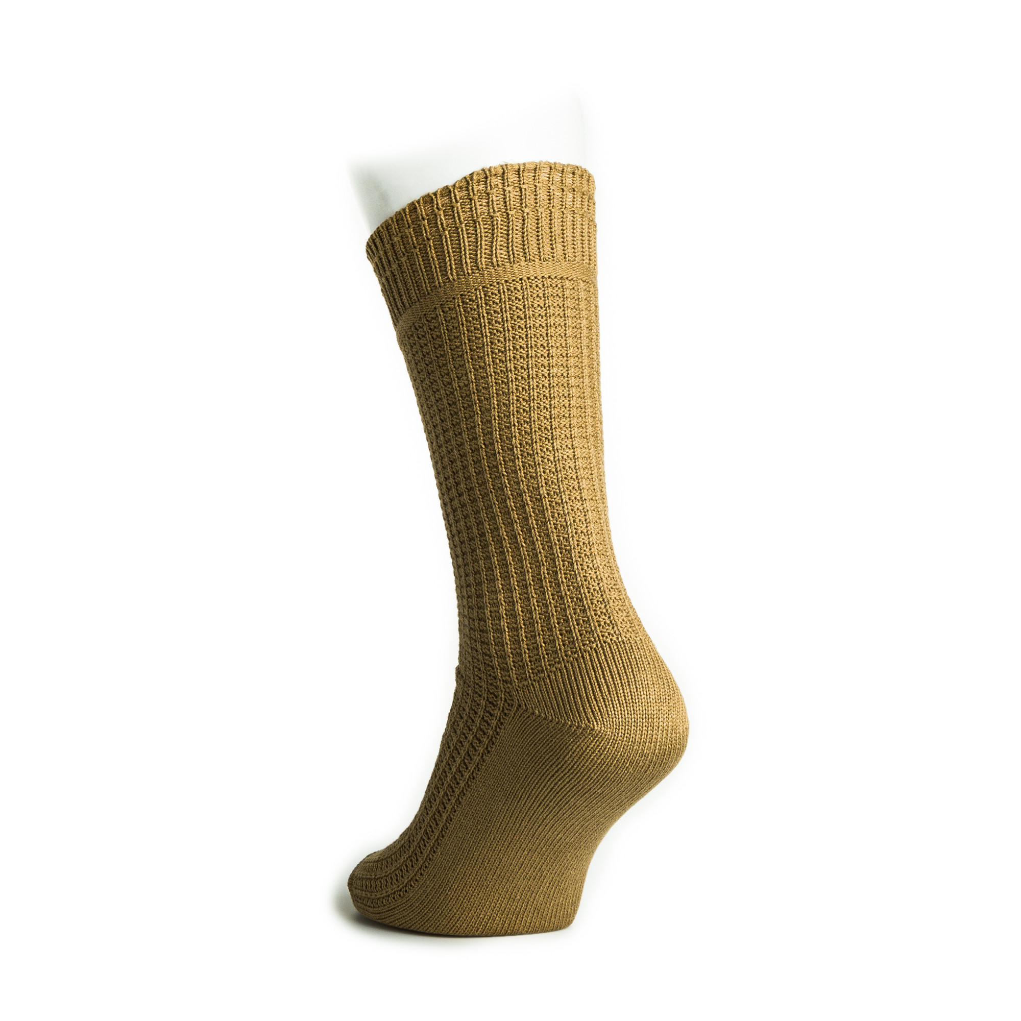 Rototo - Cotton Waffle Socks in Khaki