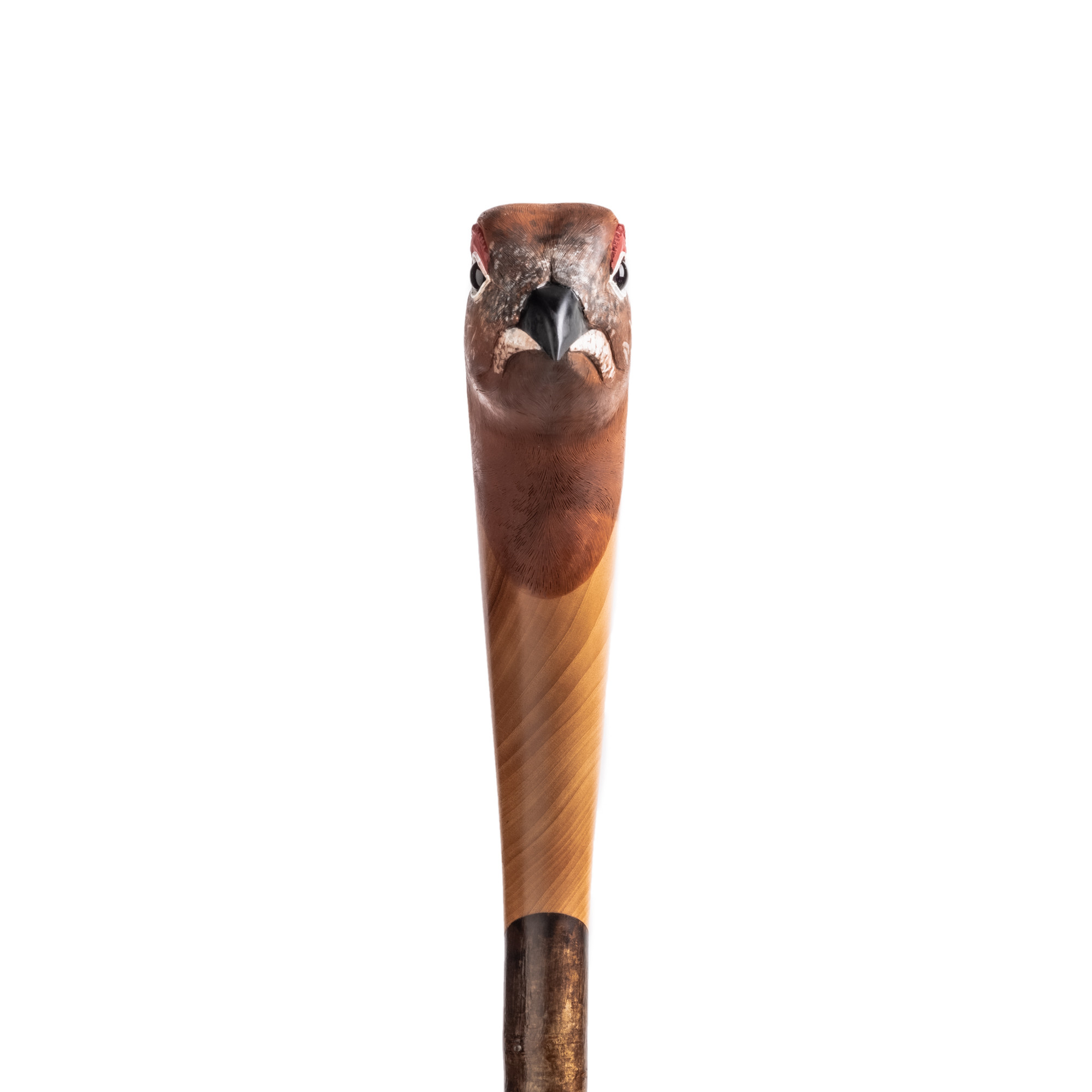 carved wooden walking sticks uk