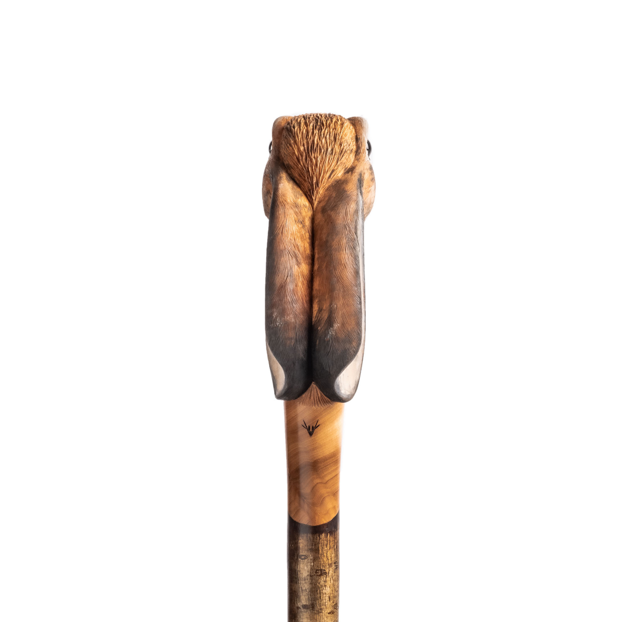 carved wooden walking sticks uk
