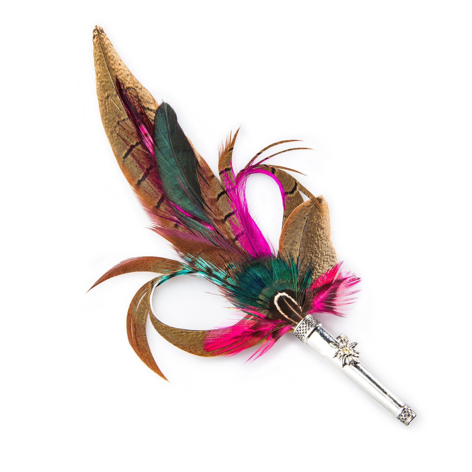 Pink Feather Hat Pin
