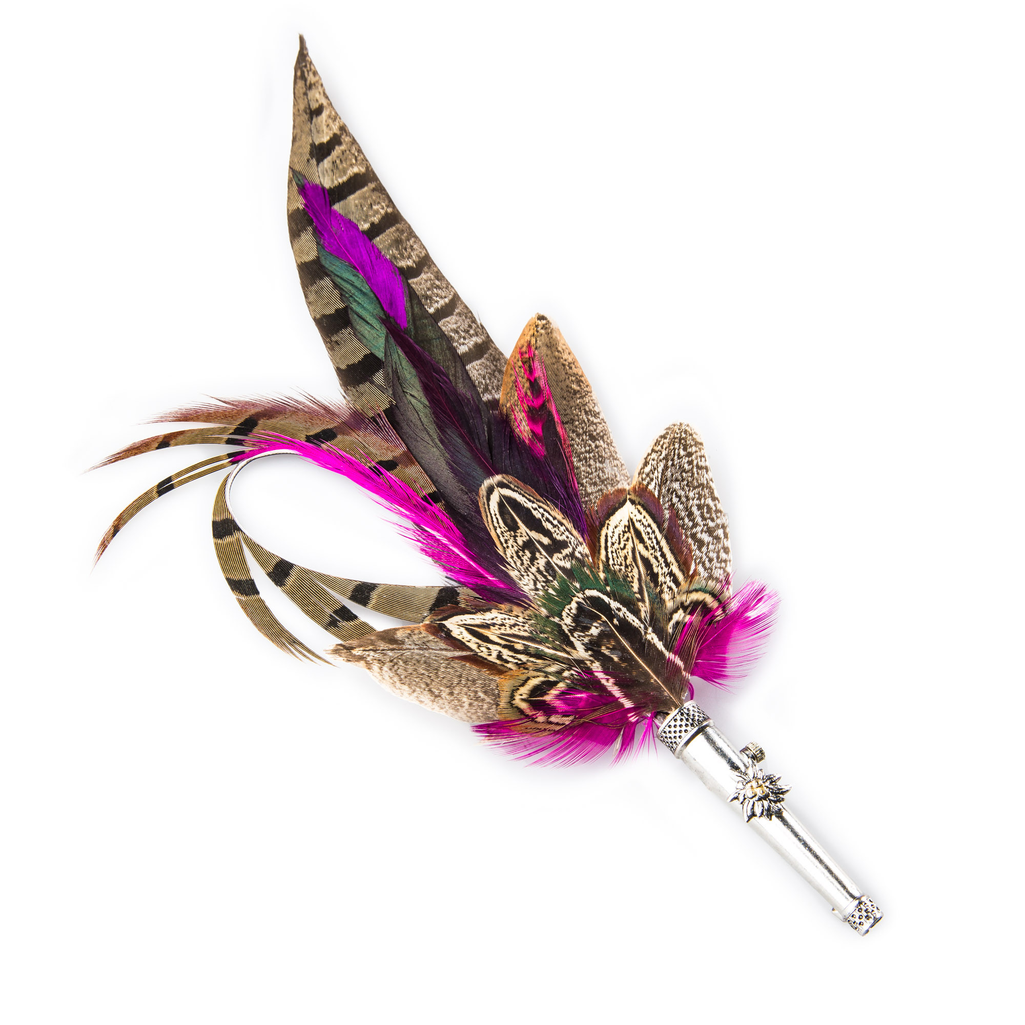 Pink Feather Hat Pin