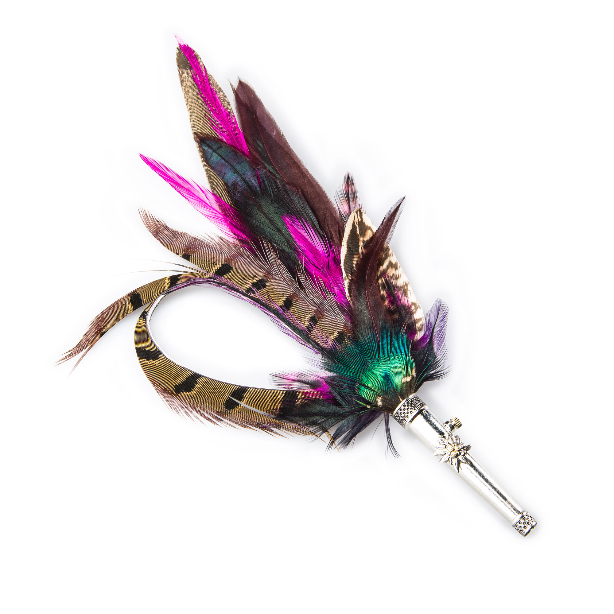 Pink Feather Hat Pin
