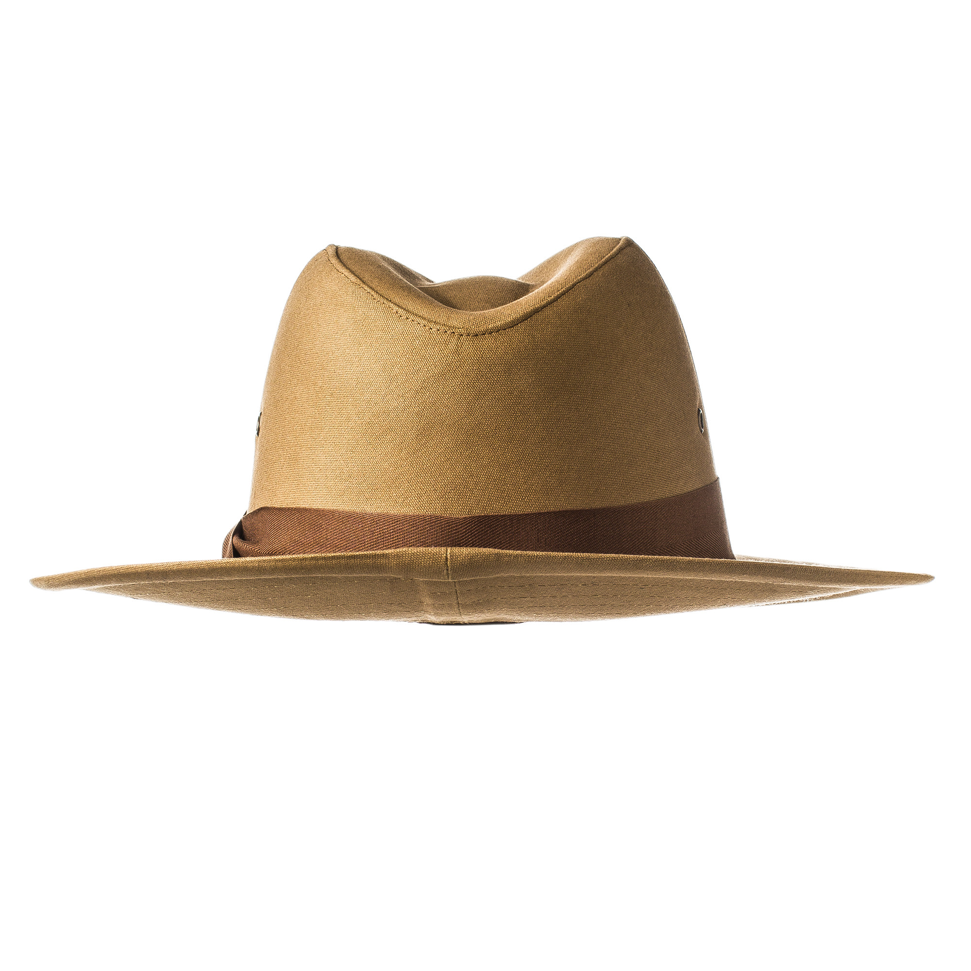Safari Hat with Brown Herringbone Band