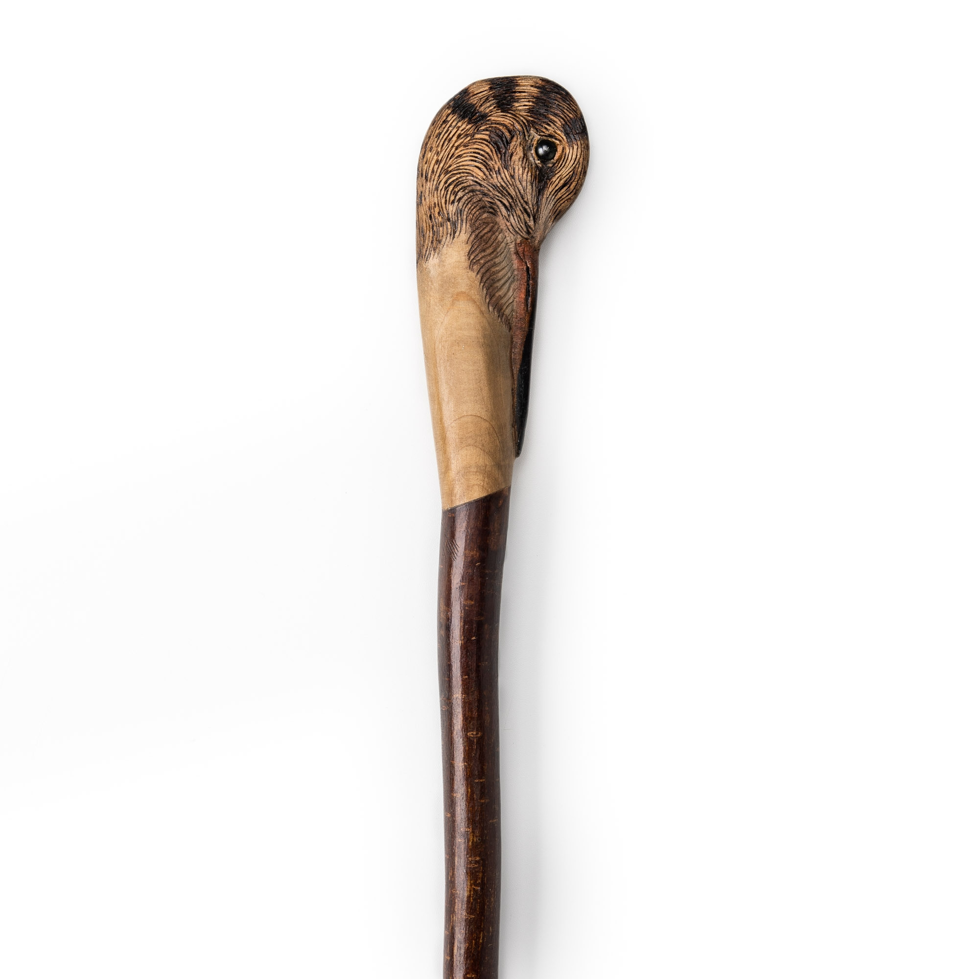 carved wooden walking sticks uk