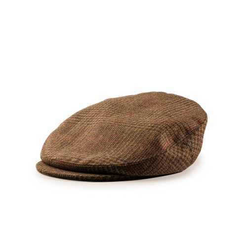 Westley Richards Bond Tweed Cap - Prince of Wales - Brown