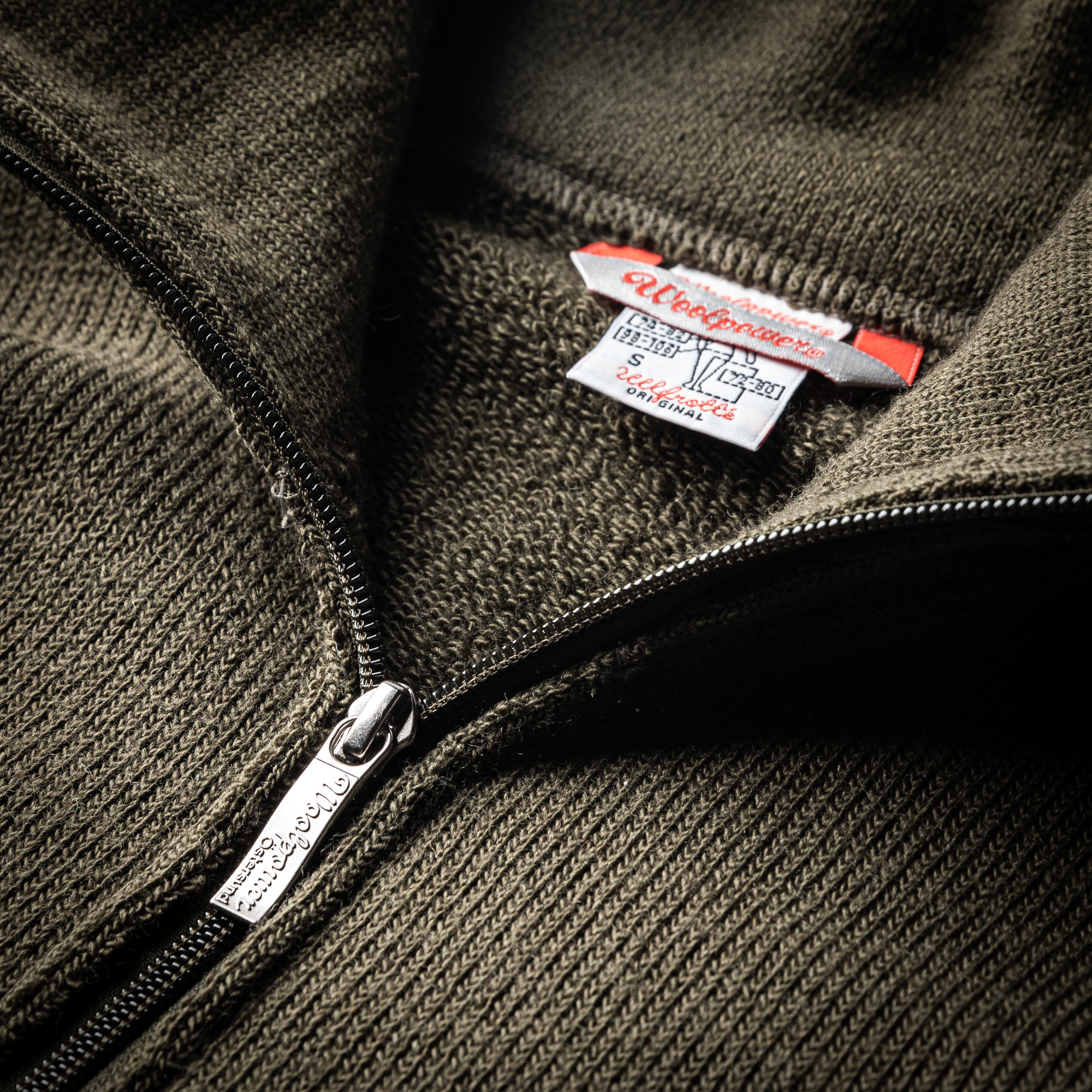 Woolpower Full Zip Jacket 600 in Pine Green