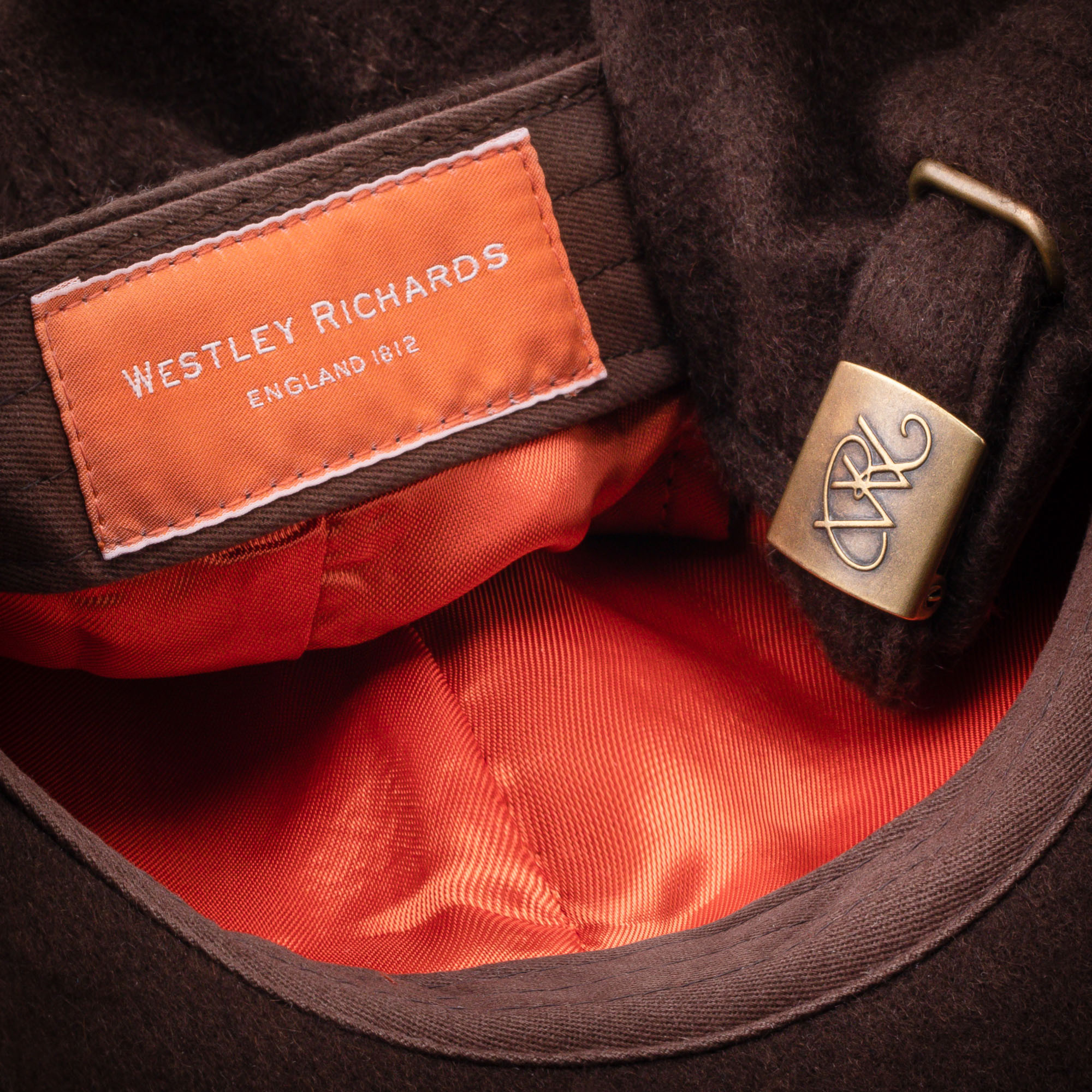 Westley Richards Cashmere Ball Cap in Bark