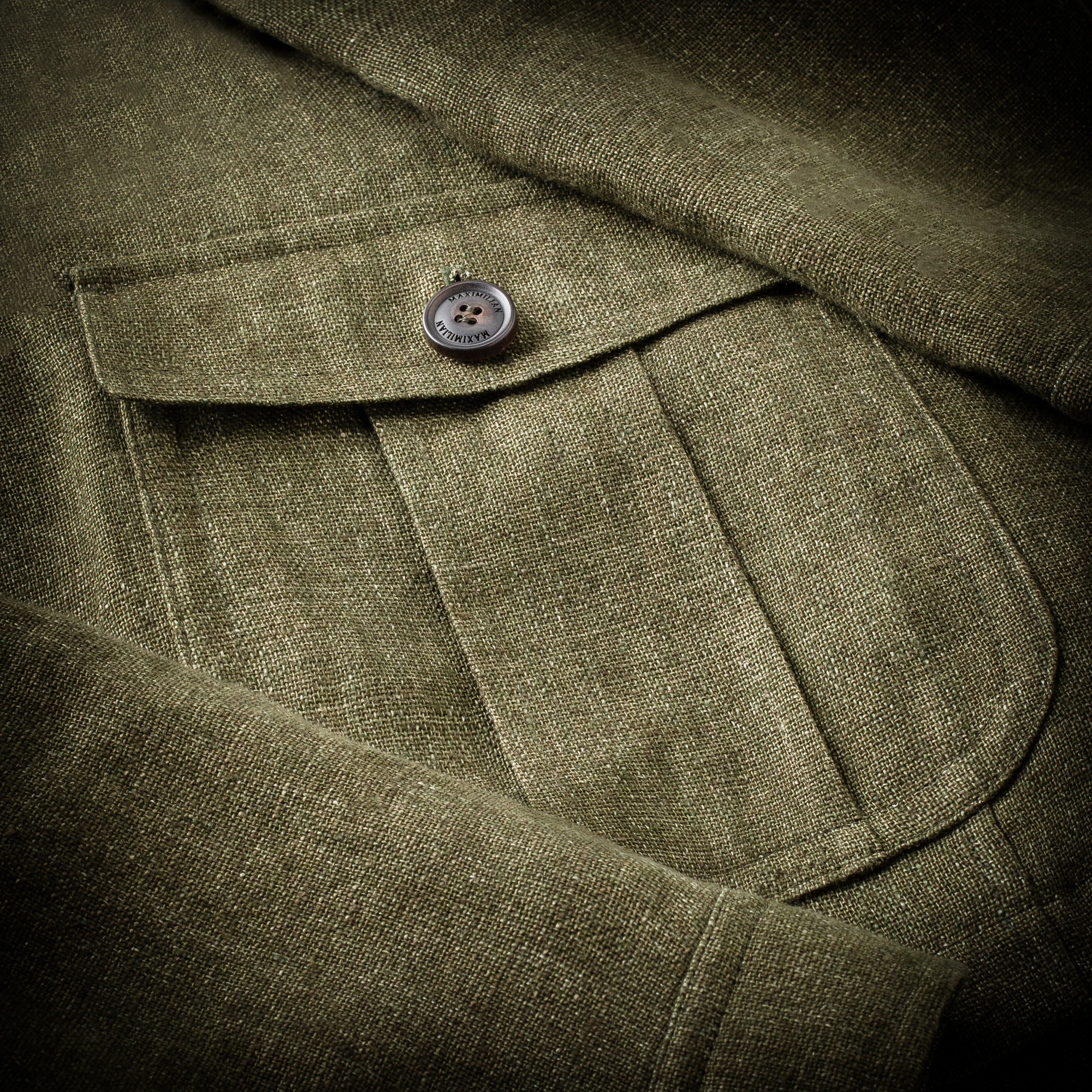 Maximilian Milton Linen Field Jacket
