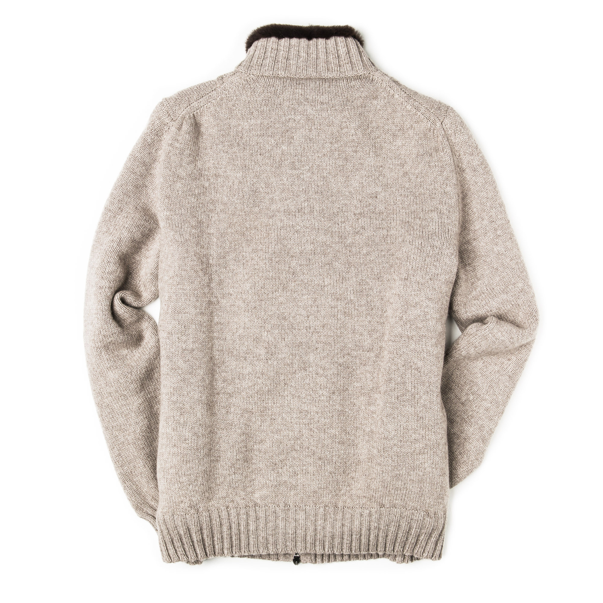 Doriani - Men's Pure Cashmere Fur Lined Cardigan