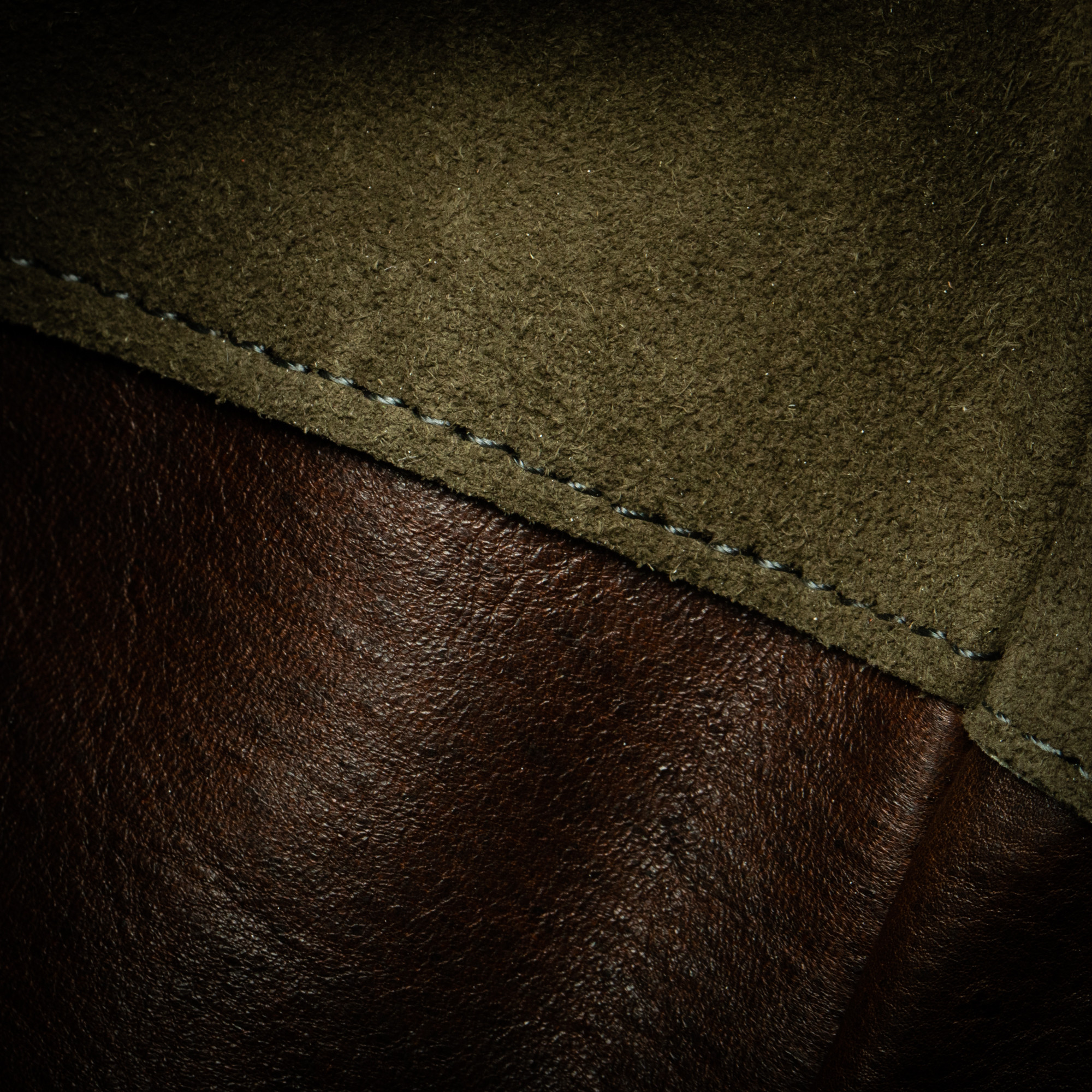 Meindl Bucket bag in Olive Goat Suede