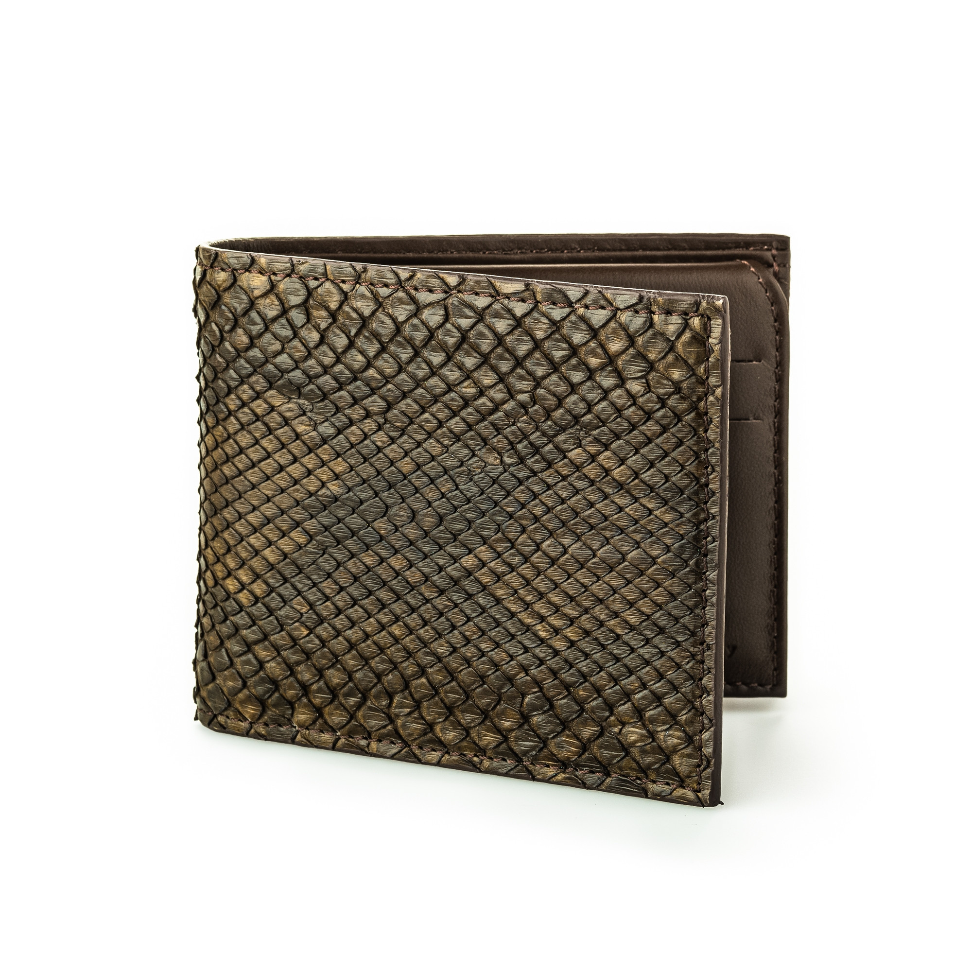 Post & Co Python Wallet in Forest
