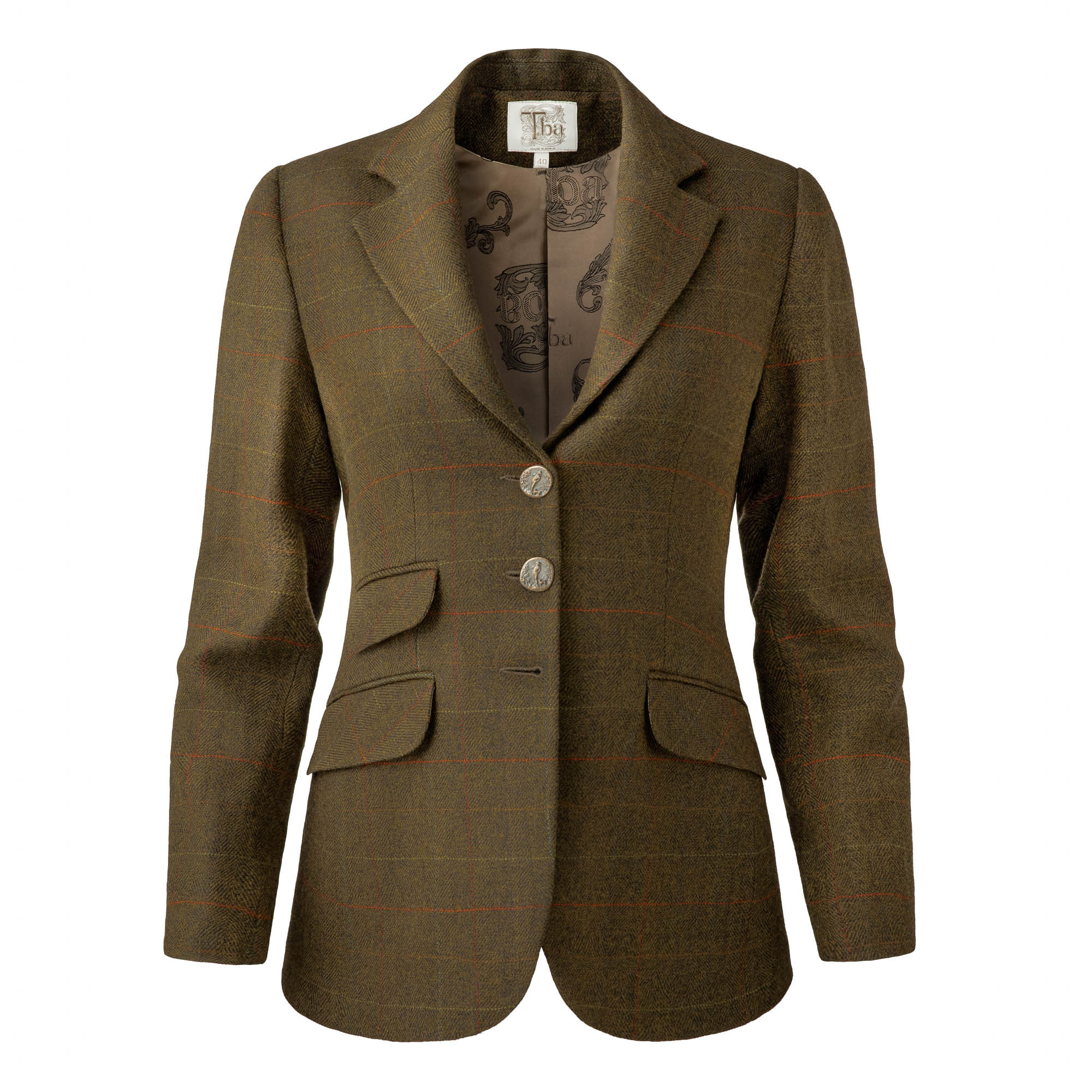 T.ba Ladies Hacking Jacket in Shooting Tweed