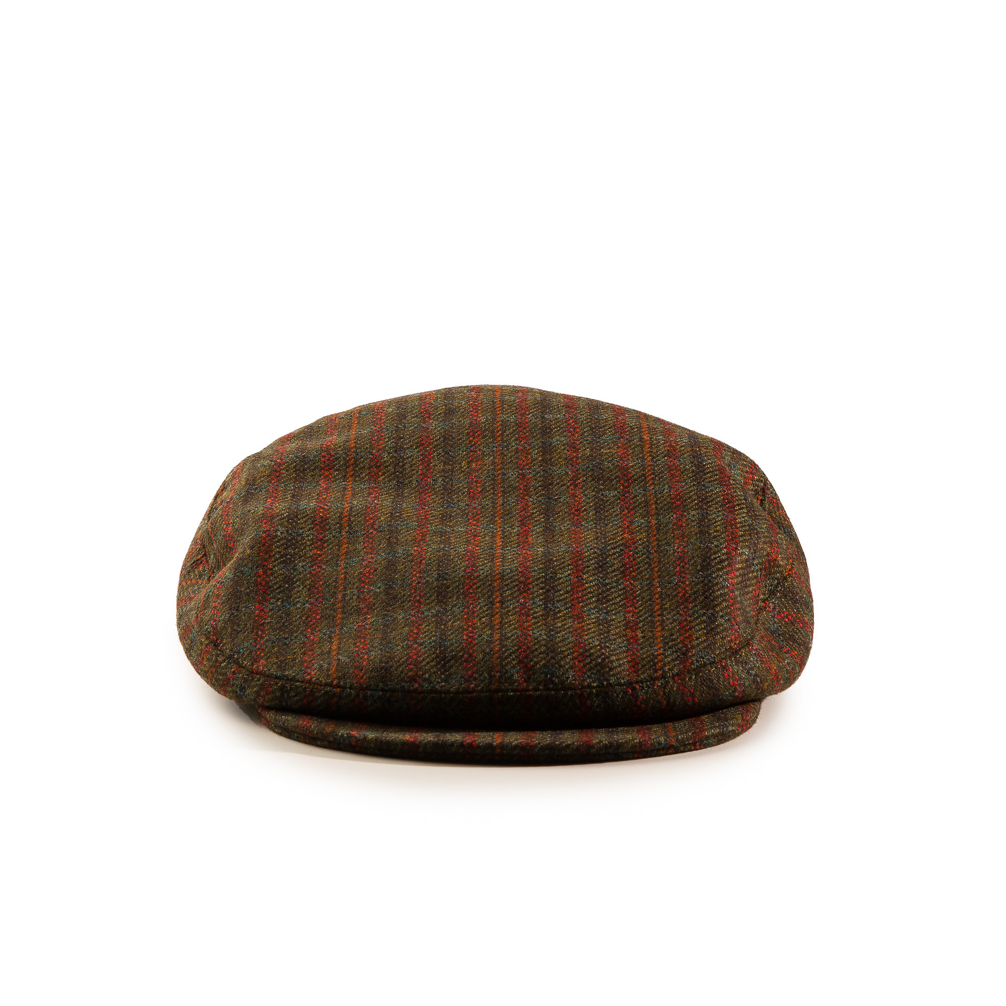 Westley Richards Bond Tweed Cap - Dark Green and Red Check