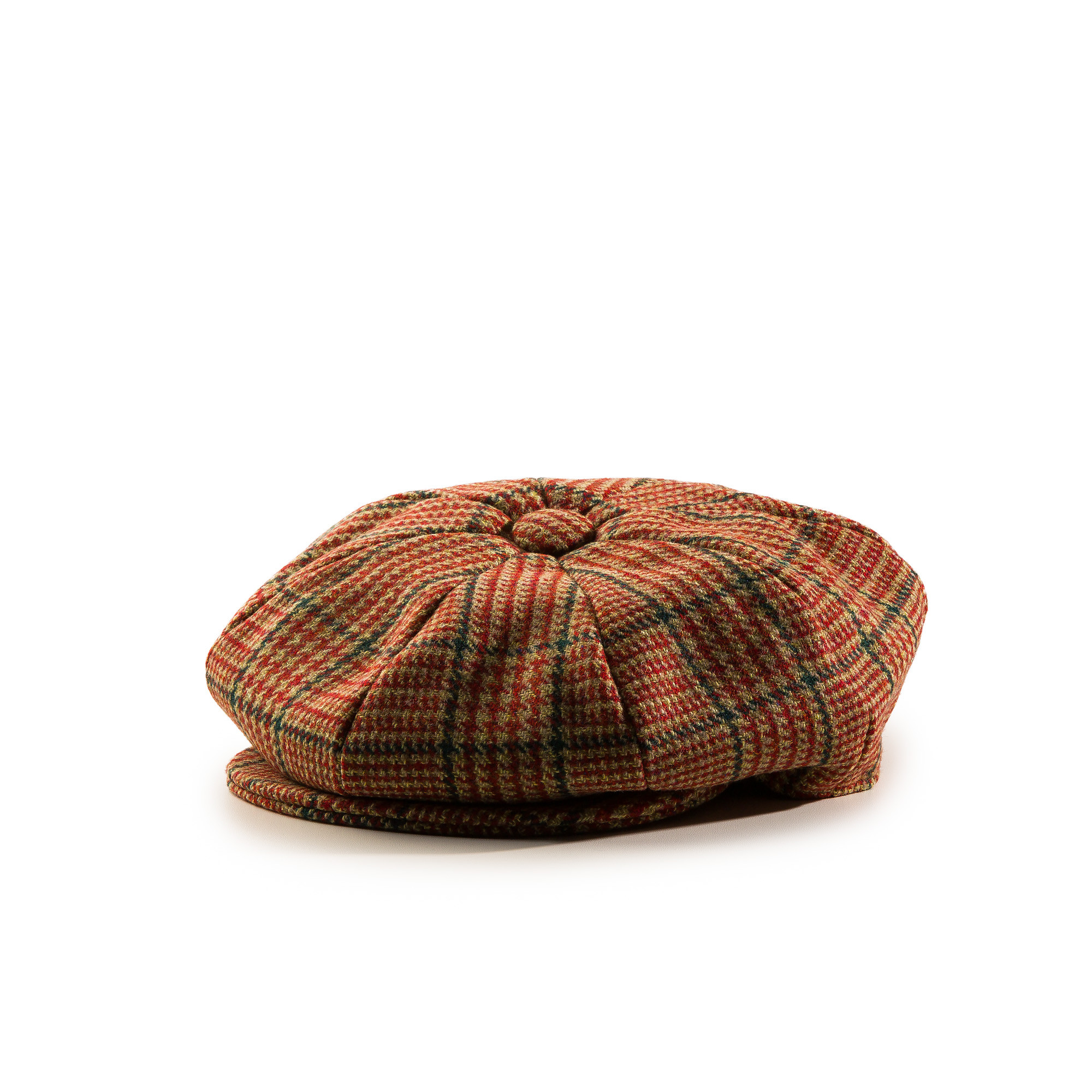 Westley Richards Redford Tweed Cap - Red Check