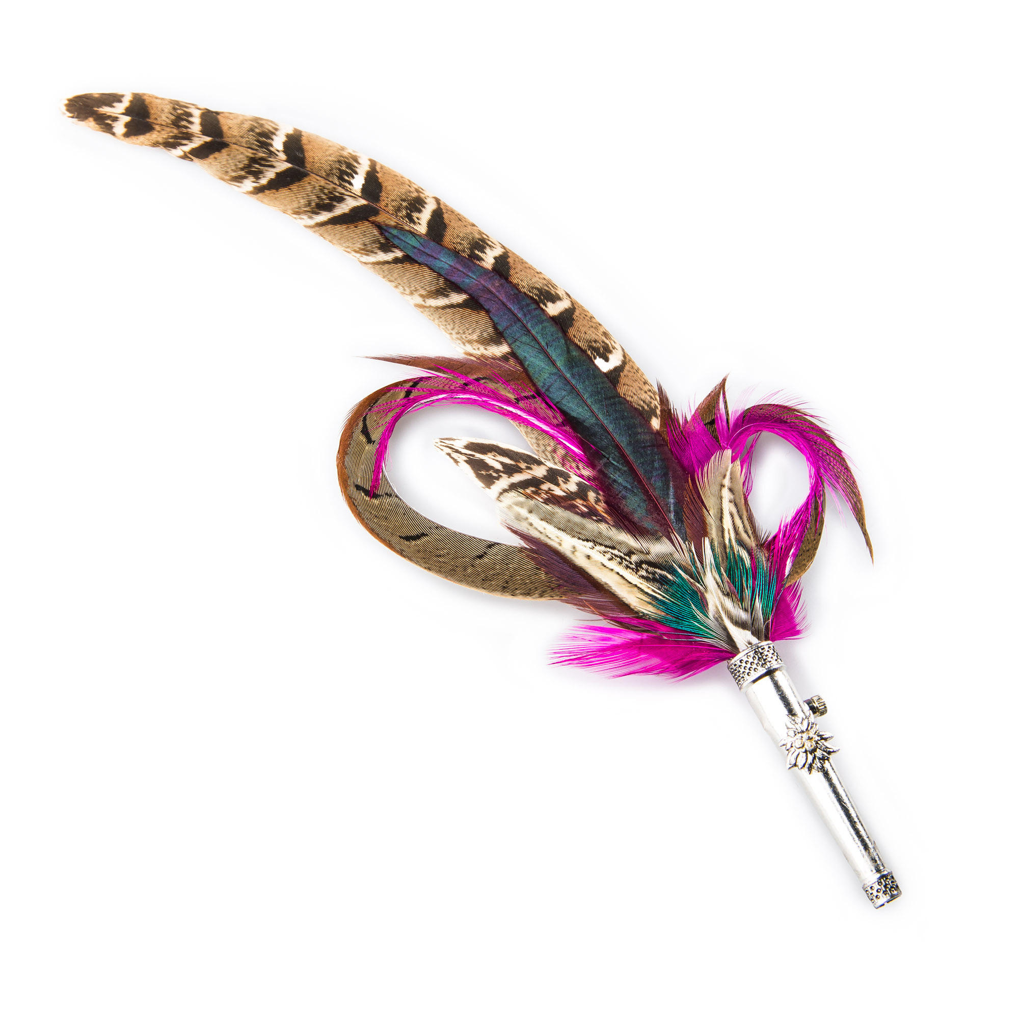 Pink Feather Hat Pin