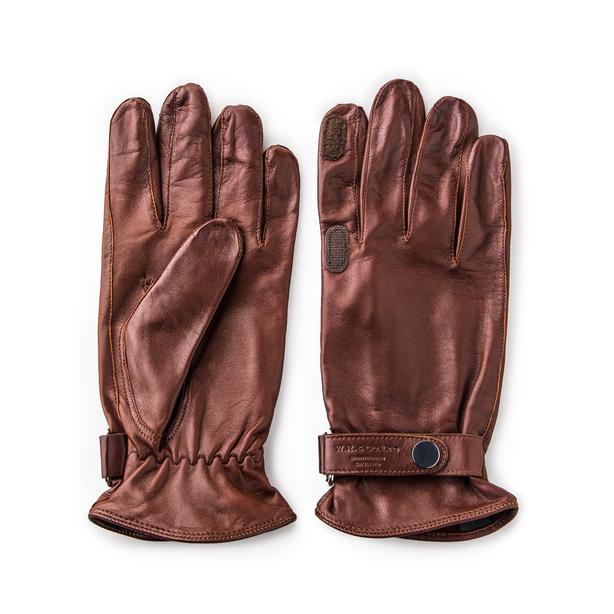 RH Leather Shooting Gloves in Tan