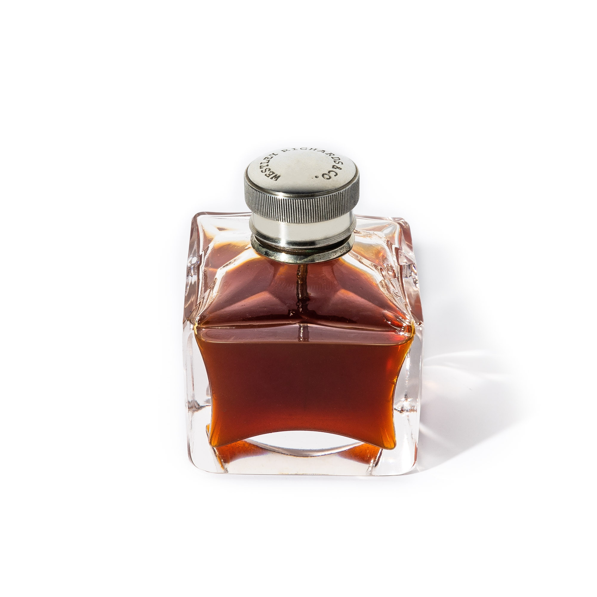 Westley Richards Square Glass Oil Flask