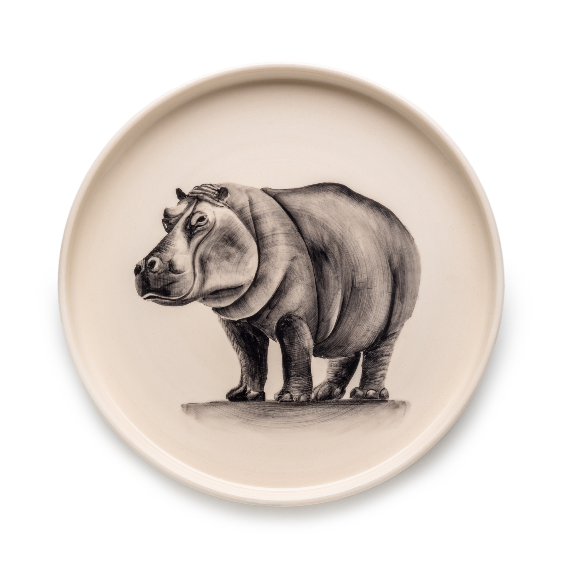 Westley Richards Large Hand Painted Hippo Dish