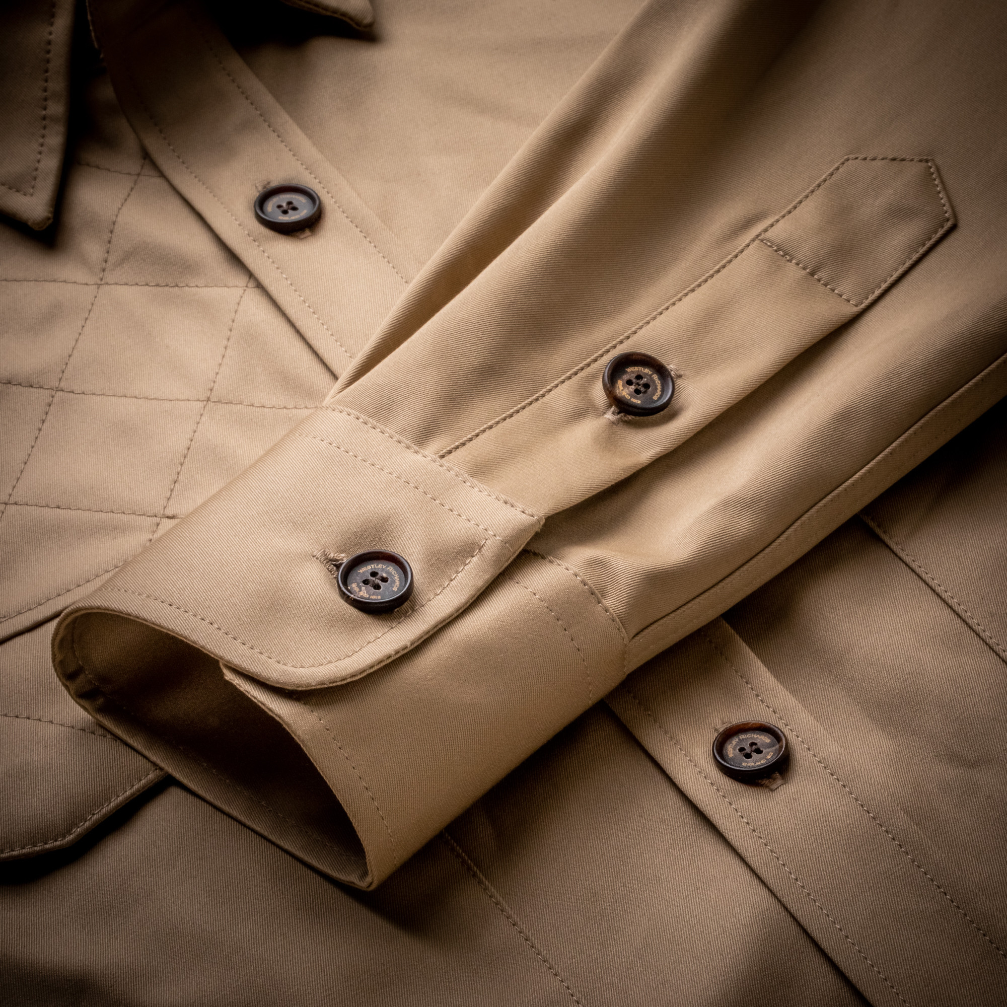 Westley Richards Ventura Shirt in Stone